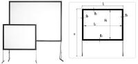 China 120inch 16:9 Home School Office 170 Degree View Angle 1.1 Gain Fast Fold Projection Screen for sale