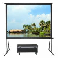 China High Definition Fast Fold Screens , Customized Flexible Folding Projector Screen For Theater for sale