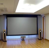China High Definition Motorised Projector Screen For Conference Rooms / Home Theater for sale
