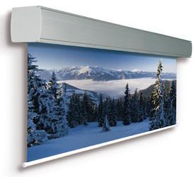 China Customized Full HD Electric Projection Screens Metal Housing For Large Cinema for sale