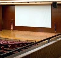 China Customized Full HD Electric Projection Screens Metal Housing For Large Cinema for sale