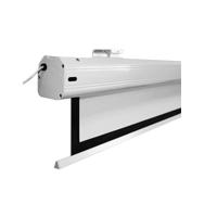 China Eyelets Foldable Projection Screens With HD Flexible Matte White , 3D Silver for sale