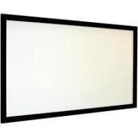 China Acoustically Transparent Fabric Fixed Frame Projection Screen With Velvet Aluminum Frame for sale