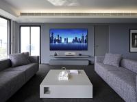 China Fixed frame projection screen wall mounted , 3D Silver Screen with Black Velvet for sale
