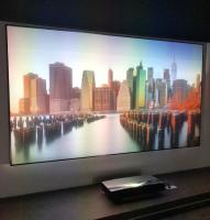 China Edgeless Fixed Frame Screen , Fixed Wall Projector Screen HDTV 16/9 Format 0.8 Gain for sale