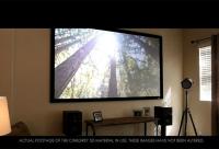 China 120 Inch Sfixed Frame Projection Screen High Contrast Ambient Narrow Edge Aluminum Frame for sale