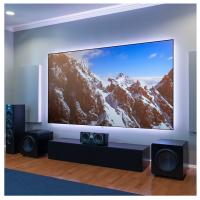China HD Customized Fixed Frame Projector Screen Shrot Throw With Black Velvet for sale