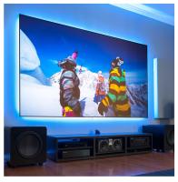 China HD Customized Fixed Frame Projector Screen Shrot Throw With Black Velvet for sale