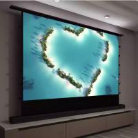 China Home Theater 120 Inch UST Projection Screen Motorized Floor Rising Projector Screen ALR CBSP for sale