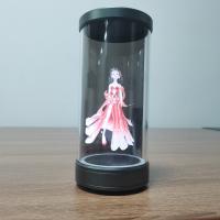 China 5inch 360 Holographic Display Hologram Cylinder With Picture Format PNG Video Format MP4 for sale