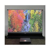 China Electric Tension Floor Rising Ambient Light Rejecting Projector Screen 120 Inch ALR UST Projector Screen for sale