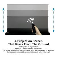 China 120 Inch Electric Tension Floor ALR Screen For UST Laser Projector Motorized Ultrashort Throw Movie Screen for sale