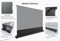China 120 Inch Electric Tension Floor ALR Screen For UST Laser Projector Motorized Ultrashort Throw Movie Screen for sale