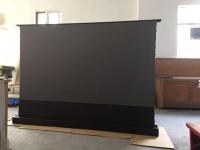 China 120 Inch Electric Tension Floor ALR Screen For UST Laser Projector Motorized Ultrashort Throw Movie Screen for sale