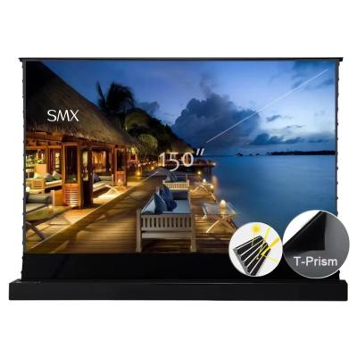 China 16:9 150 Inch 4K HD Motorized ALR Floor Rising Projector Screen for Long Throw Projector Home Theater for sale