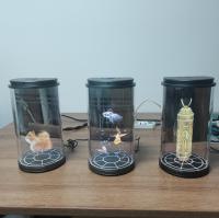 China Holographic 3D Technology Display 5.5 10.1 21.5 Inch Hologram Cylinder With Ai Interactive for sale