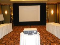 China High Quality 200inch 16:9 Outdoor Fast Fold Screen With Full Dress Kit Outdoor Presentation for sale