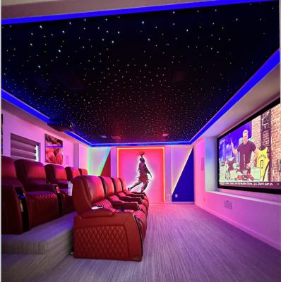 China 0.75mm PMMA Random Star Fiber Optic Lights Star Ceiling Panels For Home Cinema for sale