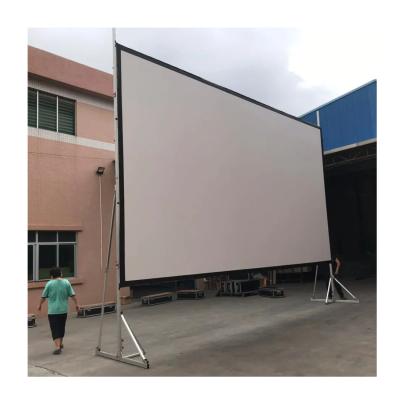 China 250inch Portable Fast-fold Folding Portable Screens With Flight Case For Events And Outdoor Cinema for sale