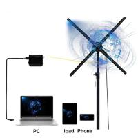 China 65cm Innovative 3D Projector Hologram Fan With HDMI Input for Enhanced Advertising for sale