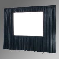 China 16 ft x 9 ft 220 inches diagonal fast folding projection screen rear& front projection screen with full dress kit for sale