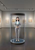 China 3D Hologram Display Equipment Holo Tube Human Size AI Virtual Assistant Holographic Cylinder Display Holo Box for sale