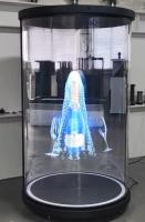 China 3D Holo Tube Human Size 75inch AI Virtual Assistant Holographic Cylinder Display Hologram Box for sale