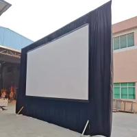 China 200 Inch Large Portable Outdoor Fast Fold Front Rear Projector Screen with full dress kit for sale