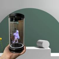 China 5.5 /21.5/75inch hologram cylinder box 3d hologram cylinder ai interactive For Display Museum for sale