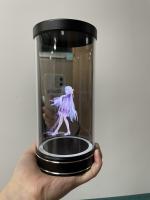 China Christmas Gift Mini 3D Hologram Display Handheld Animation Showcase 5inch Holo Tube for sale