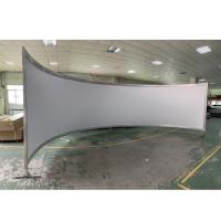 China 180 270 270 360 Degree Curved Fixed Frame Projector Screen Meeting Room Museum Exhibition for sale