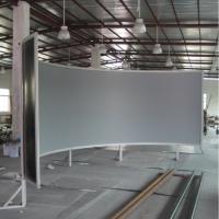 China 180 270 270 360 Degree Curved Fixed Frame Projector Screen Meeting Room Museum Exhibition for sale