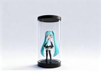 China 5inch Holo Tube Mini 3D Hologram Display Holographic Cylinder Transparent Screen for sale