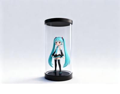 China 5inch Holo Tube Mini 3D Hologram Display Holographic Cylinder Transparent Screen for sale