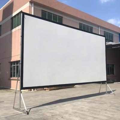 China Fast Fold 4K HD 3D Front Rear Projection fabrics with Black Dress Kit for Outdoor Large AV events for sale