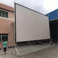 China Fast Fold 4K HD 3D Front Rear Projection fabrics with Black Dress Kit for Outdoor Large AV events for sale