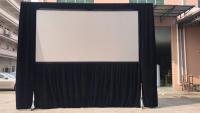 China 300 Inch Fast Fold Screen Front Rear Projection Screen Portable Outdoor Cinema Large Venue Projection for sale