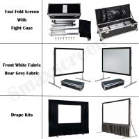 China 300 Inch Fast Fold Screen Front Rear Projection Screen Portable Outdoor Cinema Large Venue Projection for sale