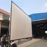 China 300 Inch Fast Fold Screen Front Rear Projection Screen Portable Outdoor Cinema Large Venue Projection for sale