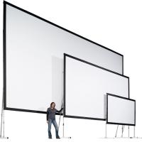 China 200 Inch Quick Setup Screen Fast Fold Projection Screen with Front & Rear Screen, Flight case Package for sale