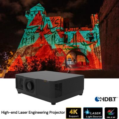 China 15,000lm WUXGA Large Venue Laser Projector for Architectural Facade Mapping with 4K HDR and Edge Blending optional lens for sale