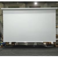 China Heavy Duty Motorized Projector Screen with Tab Tensioning and 4K Support for sale