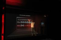 China Reflective Foil Stage 3D Holographic Video Projection Transparent Color 95um Thickness for sale