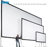 China PVC Material / Front Rear Projection / Adjustable Feet 300inch Fast Fold Screen for Trade Show for sale