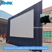 China Black Dress Kit / Side Skirts / Top Masking / 300inch Fast Fold Screen for Conference for sale