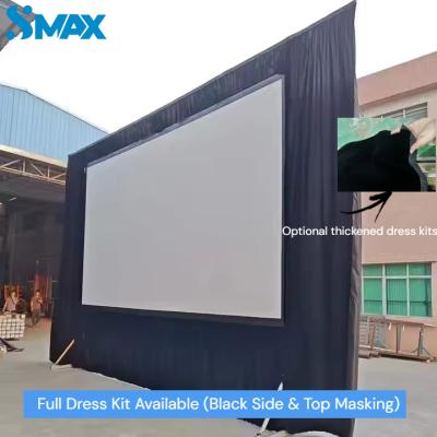 China Black Dress Kit / Side Skirts / Top Masking / 300inch Fast Fold Screen for Conference for sale