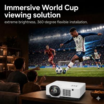 China Immersive 2026 World Cup Viewing Projector Solution 6000 Lumen 360-degree Flexible Installation Commercial Sports Bar Display for sale
