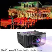 China Replaceable Lenses 25000lumens Dual Laser Engineering Projector 64 Points Geometric Correction for Architectural Projection Mapping for sale