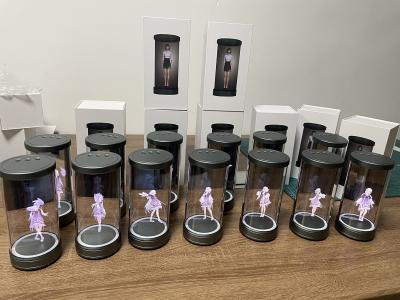 China Portable Hologram Display Showcase 3D Holographic Cylinder Mini 5inch Holo Tube for sale