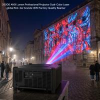 China 25000 Lumen 3D Mapping Laser Projector 3LCD WUXGA Japanese Lens for Building Projection Outdoor for sale